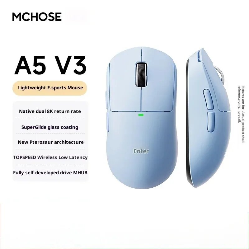 MCHOSE A5 V3 Blue беспроводная игровая мышь