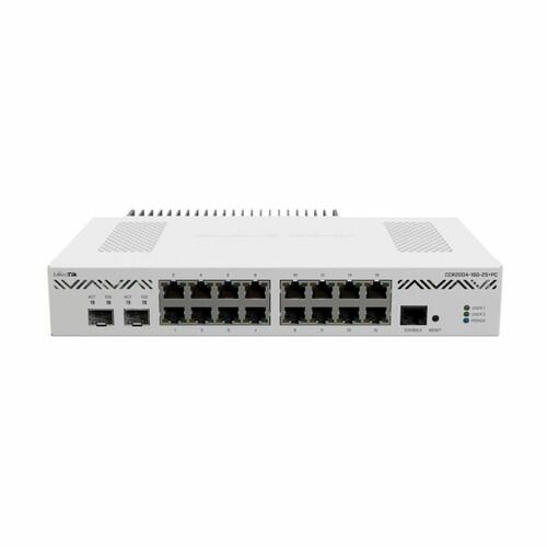 Коммутатор MIKROTIK CCR2004-16G-2S+PC, управляемый