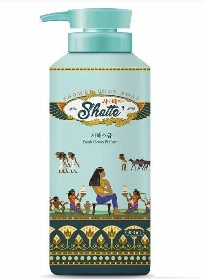 MUKUNGHWA Жидкое мыло для тела Свежесть Океана Shower Body Soap Fresh Ocean Perfume, 900 мл