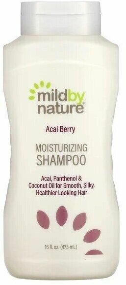 Mild By Nature, увлажняющий шампунь с ягодами асаи, 473 мл