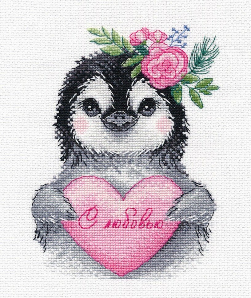 Набор для вышивания Овен #1380 От чистого сердца, Счетный крест, 12 x 16 см