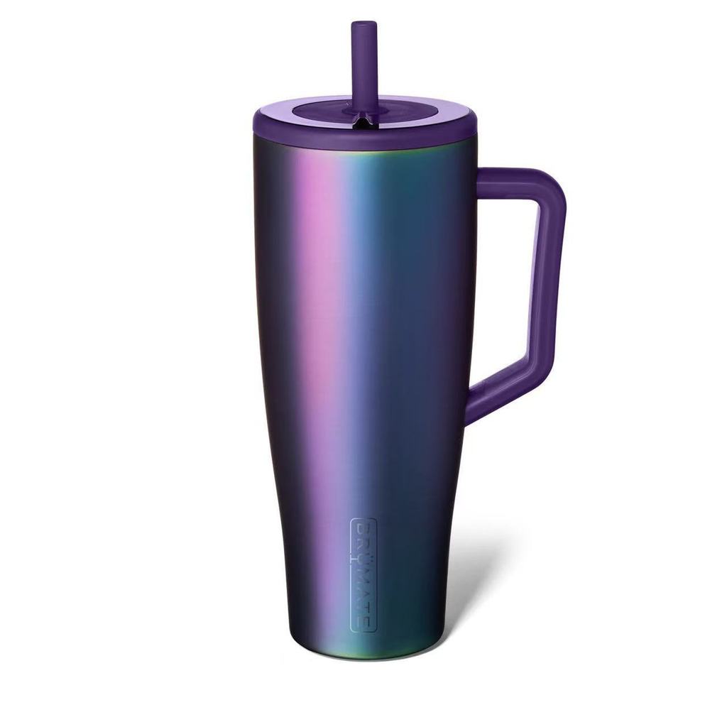 Brumate термос из нержавеющей стали 30oz 40oz прочный с ручкой для офиса на улице и подарков лазерный фиолетовый