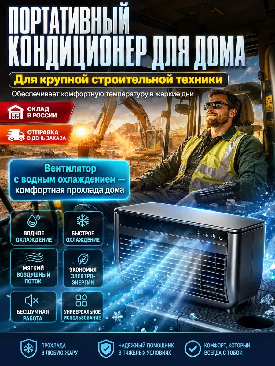 Портативный кондиционер для дома охлаждающий напольный