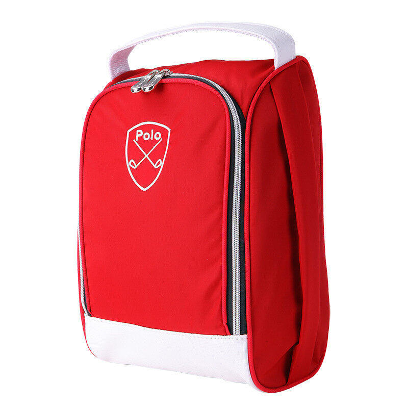 Сумка для обуви POLO Golf, водонепроницаемая, пылезащитная, нейлон, красная