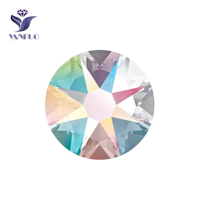 YANRUO 2088 стеклянные кристаллы для декорирования Фиолетовый, SS10 1440pcs, AB