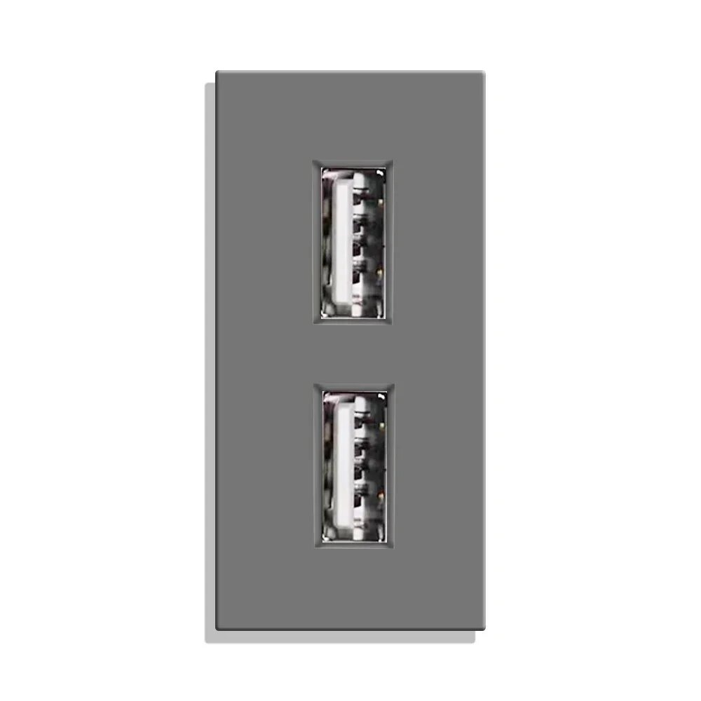 Стеклянная розетка Wi-Fi BINGOELEC 2.4A USB