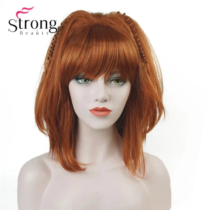 StrongBeauty Парик Алла Пугачева медно-красный черный блонд 130A Copper Red