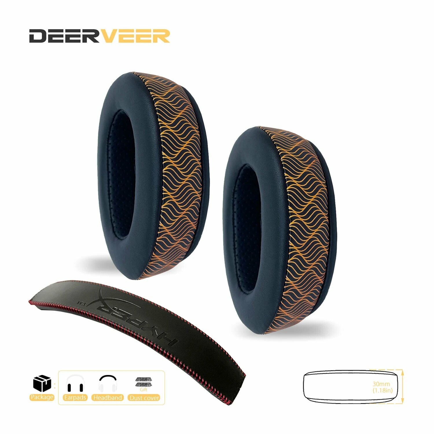 Амбушюры DEERVEER для HyperX Cloud, Цвет: 1, band1