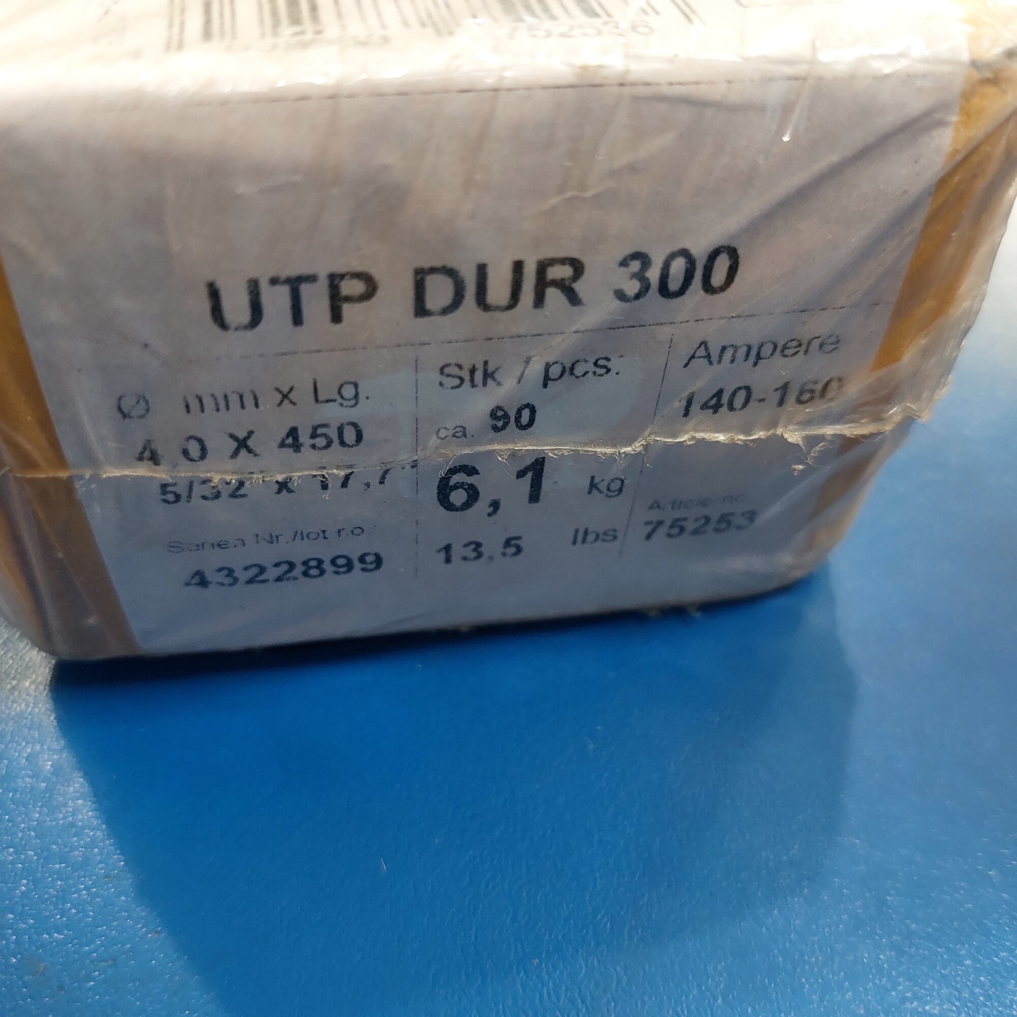 ЭЛЕКТРОДЫ UTP DUR 300 4мм, 6,1кг (АВСТРИЯ)электрод для наплавки, ремонта и восстановления поверхностей