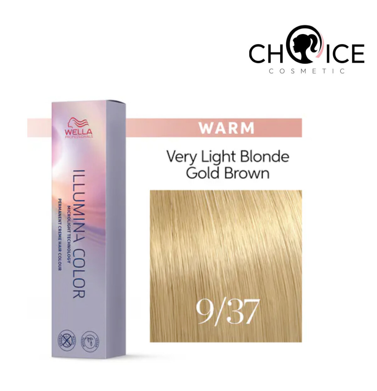 Wella Professionals Illumina Color 9/37 - Светлый золотисто-коричневый, 60 мл