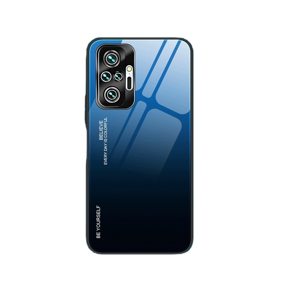 Чехол MyPads, силикон, с закаленным стеклом, для Xiaomi Redmi 9T, синий