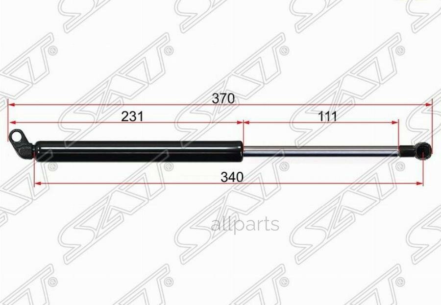 SAT ST-51248222913 Амортизатор крышки багажника BMW 5-Series 95-04 (Справа=Слева)