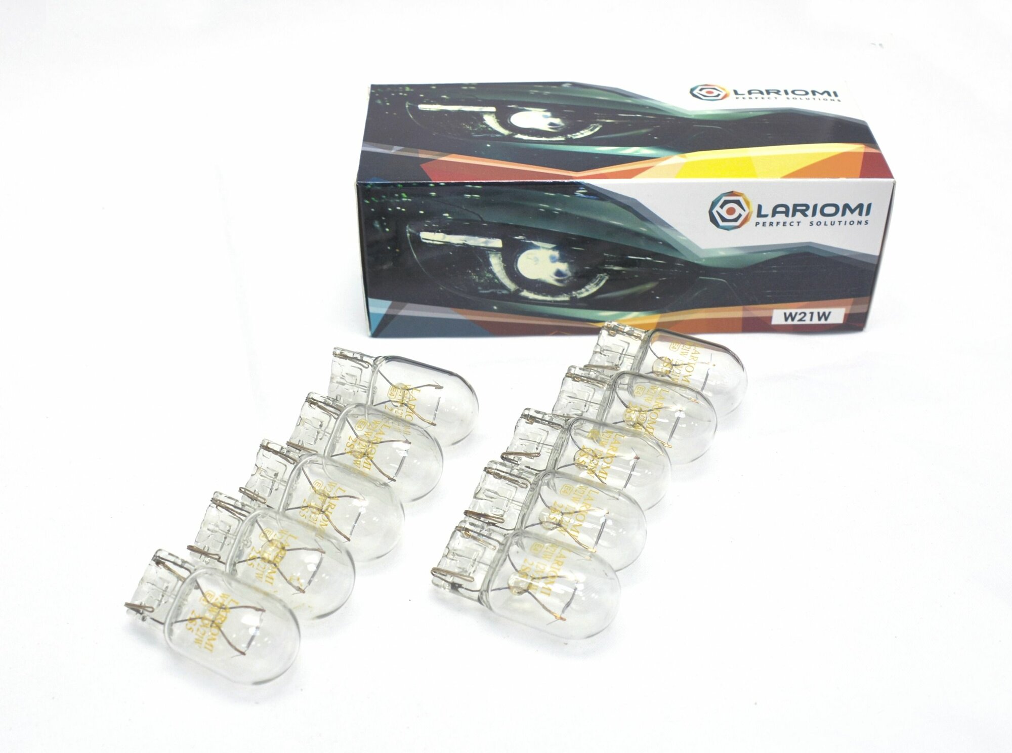 Лампа накаливания W21W 12V 21W W3x16d, 10 штук