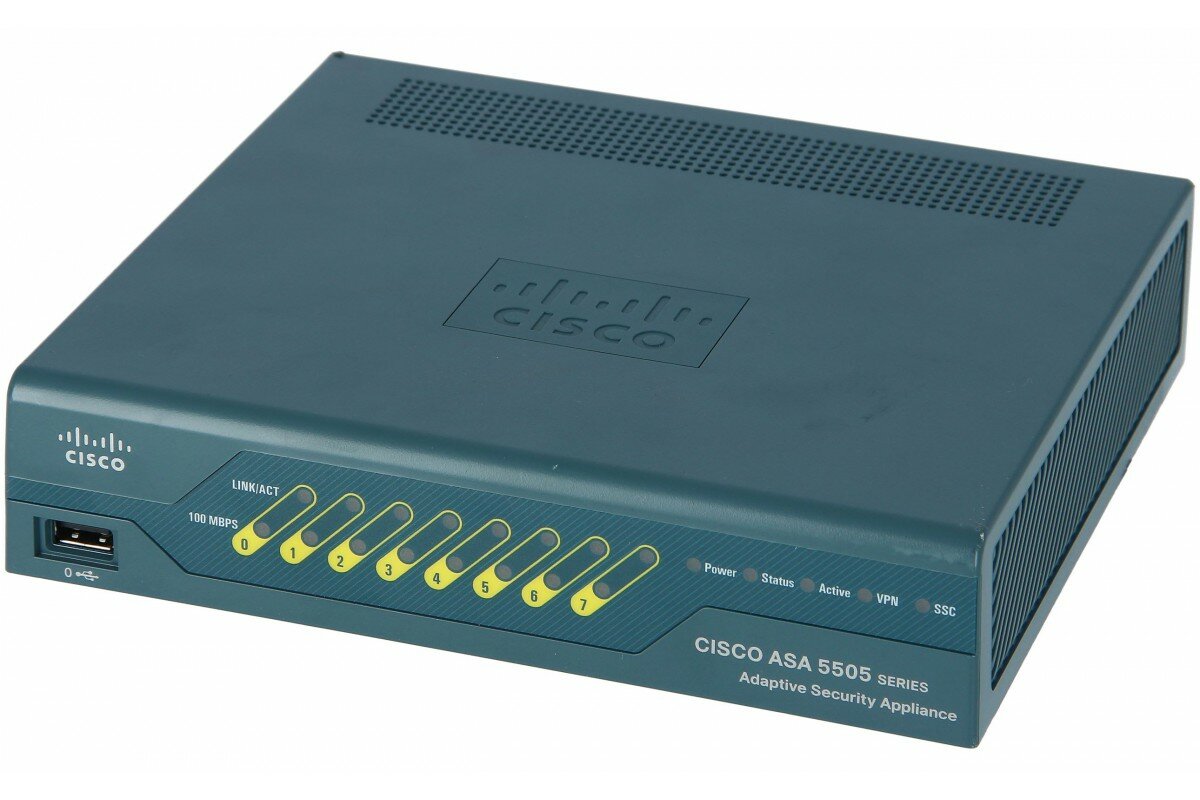 Межсетевой экран CISCO ASA5505-SEC-BUN-K8 8х10/100Base-TX