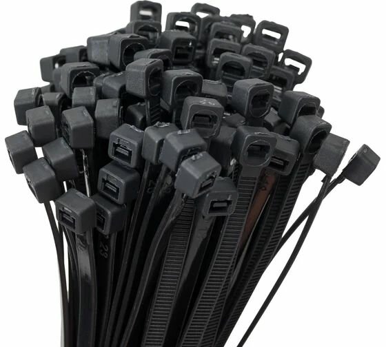Стяжки пластиковые хомуты нейлоновые Gigant 5x350 черный 100шт G/5/350/1