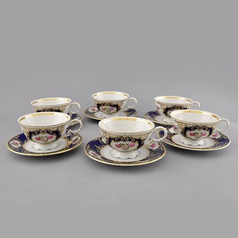 Чайный набор Leander Sonata Kobalt + Malé Květy 07160425-0440