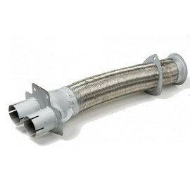 Металлорукав Камаз с фланцами в сборе с тройником (нержавейка) d=90мм L=661мм