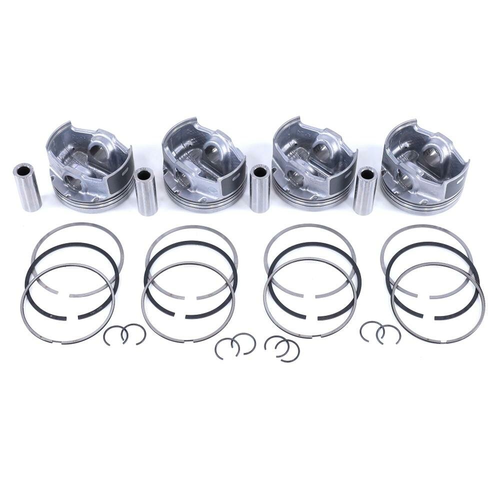 Поршневая группа кт. (4 шт.) 76,5 с кольцами ВАЗ-11194 группа А Косторма