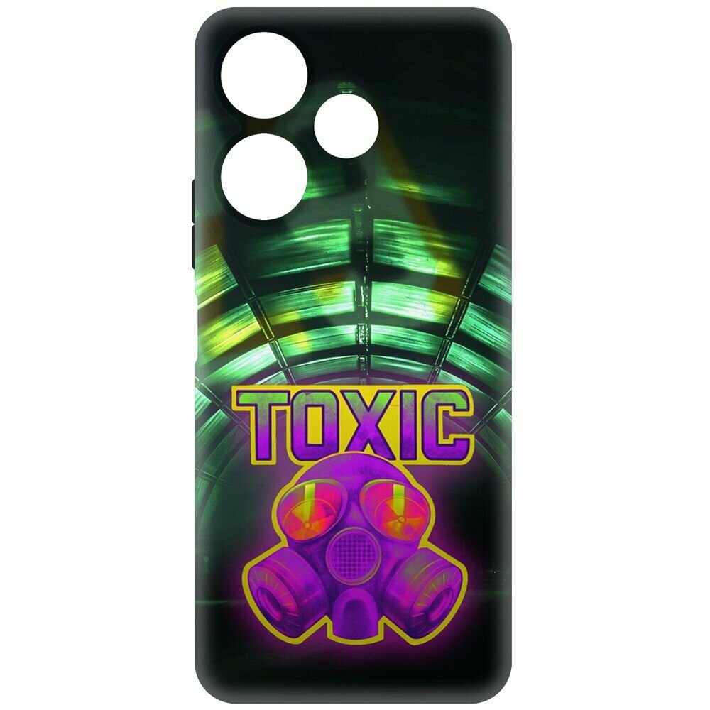 Чехол-накладка Krutoff Soft Case Cтандофф 2 (Standoff 2) - Стикер Toxic для Xiaomi Redmi 13 черный