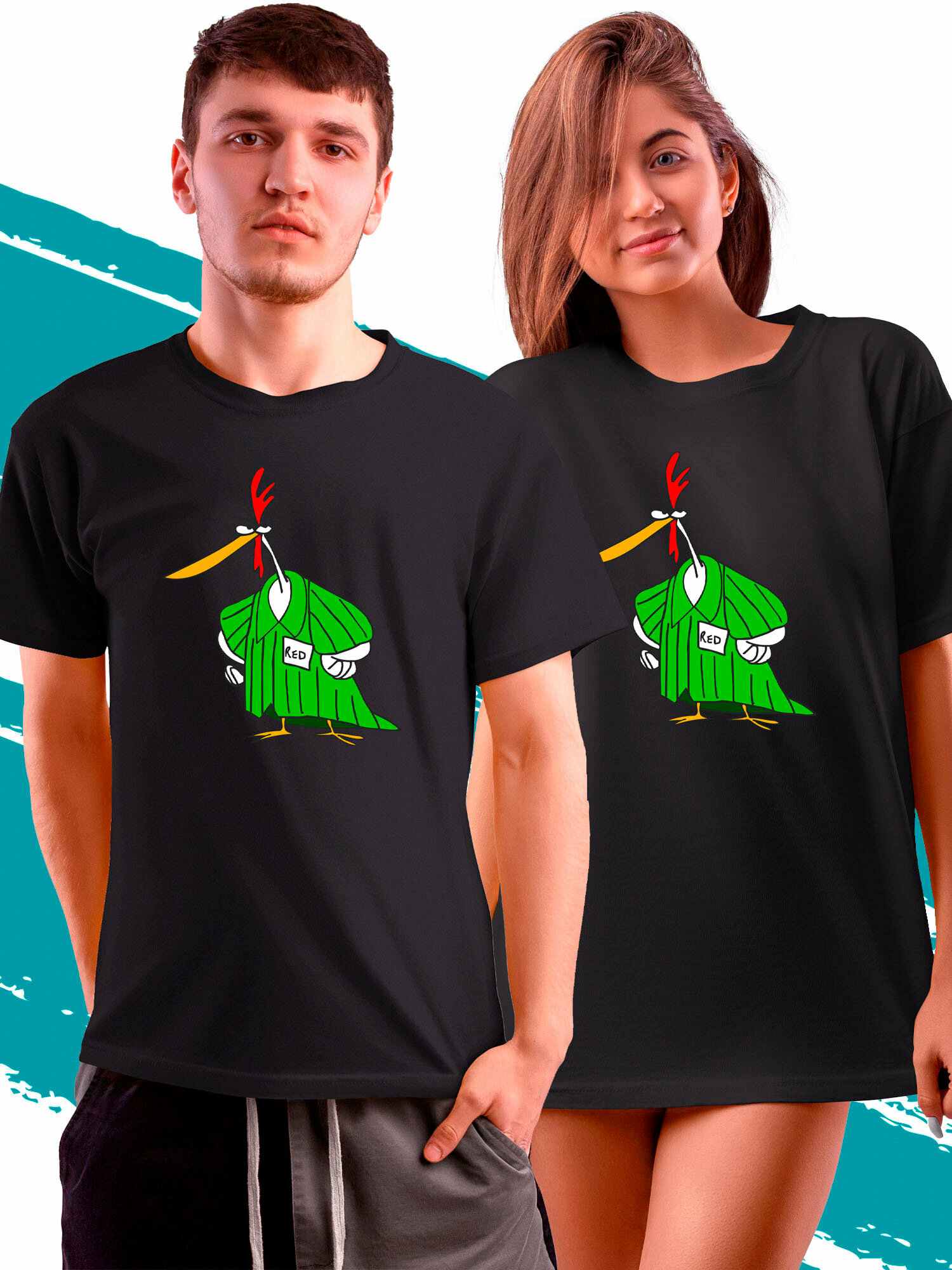 Футболка Корова и петушок Cow and Chicken