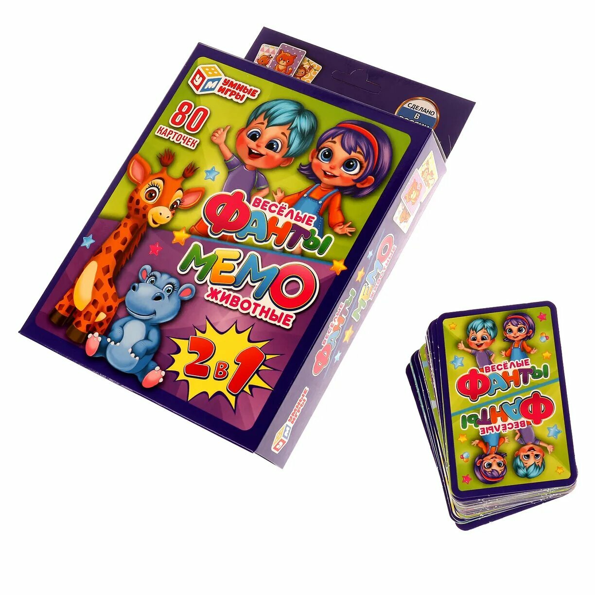 Весёлые фанты Мемо Умные игры Животные 328971