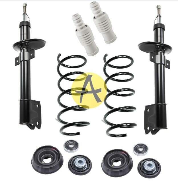 Комплект задней подвески пружины + амортизаторы + опоры + пыльник-отбойник Renault Duster / Nissan Terrano 2014- 4WD