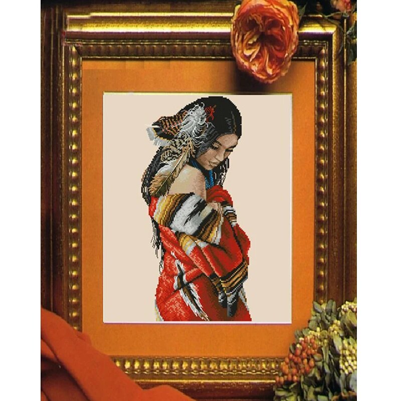 Набор для вышивания крестом Amishop, 14CT unprint canvas