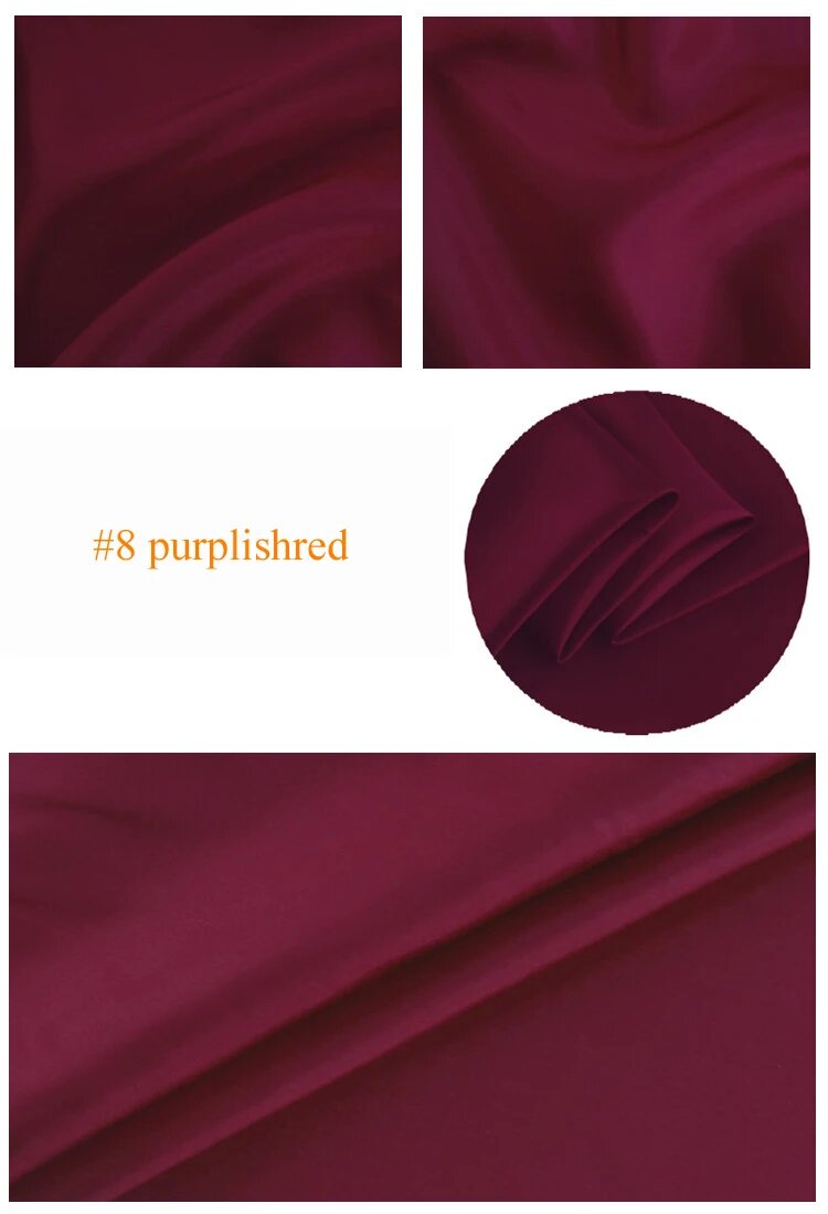 Шелковая ткань Хабутай FABRIC SHIPPER 1 метр Бордовый, 1Meter X 1.14Meter, 8 purplish red