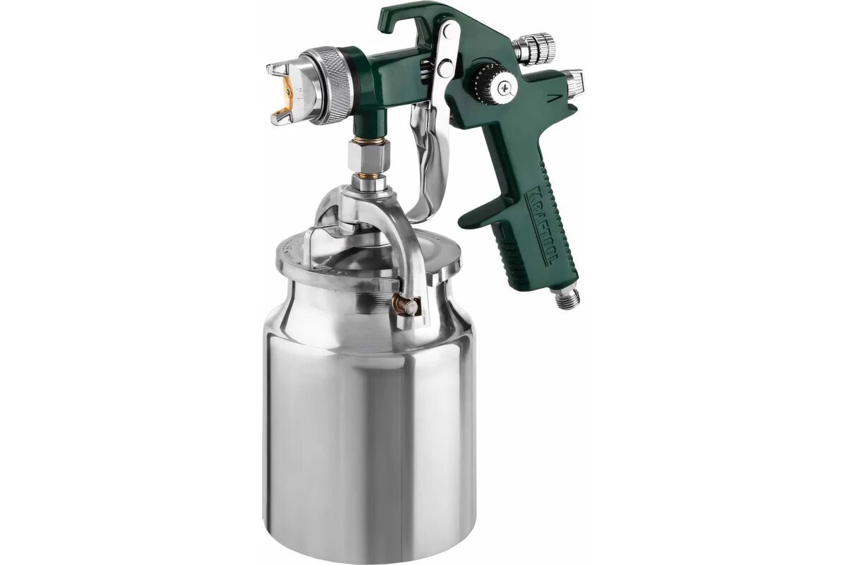 Краскопульт пневматический Kraftool AirKraft (06520-1.4), 170–280 л/мин, 1/4 дюйм, регулировка подачи воздуха