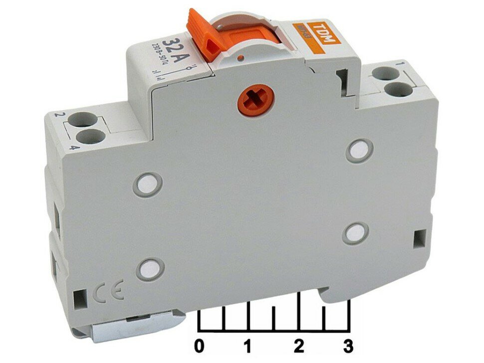 Выключатель 32A 1-полюсный 3-х позиционный на DIN-рейку МП-63 TDM (SQ0224-0006)