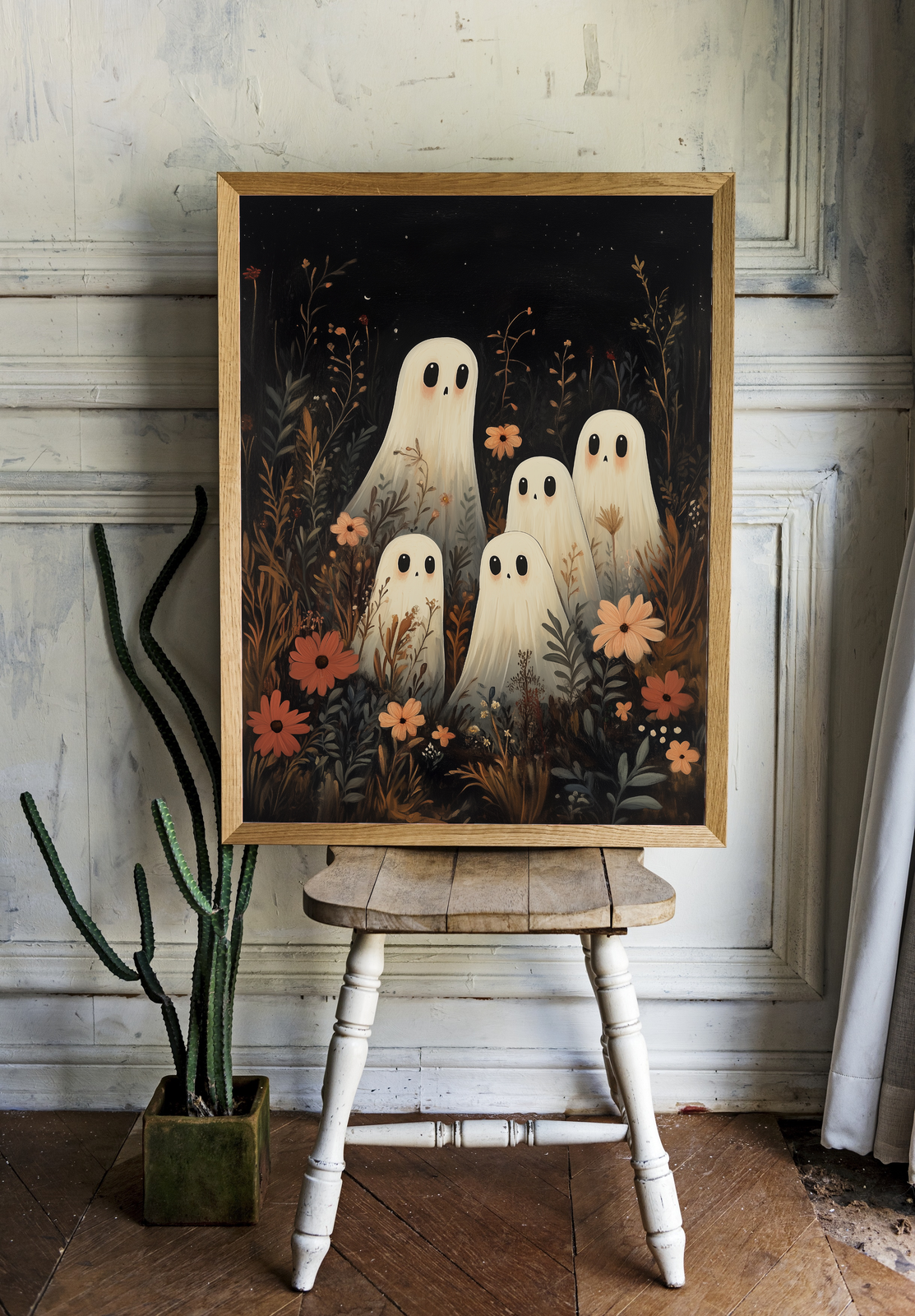 Постер "Приведения в цветочном поле" 40x50 см в подарочном тубусе