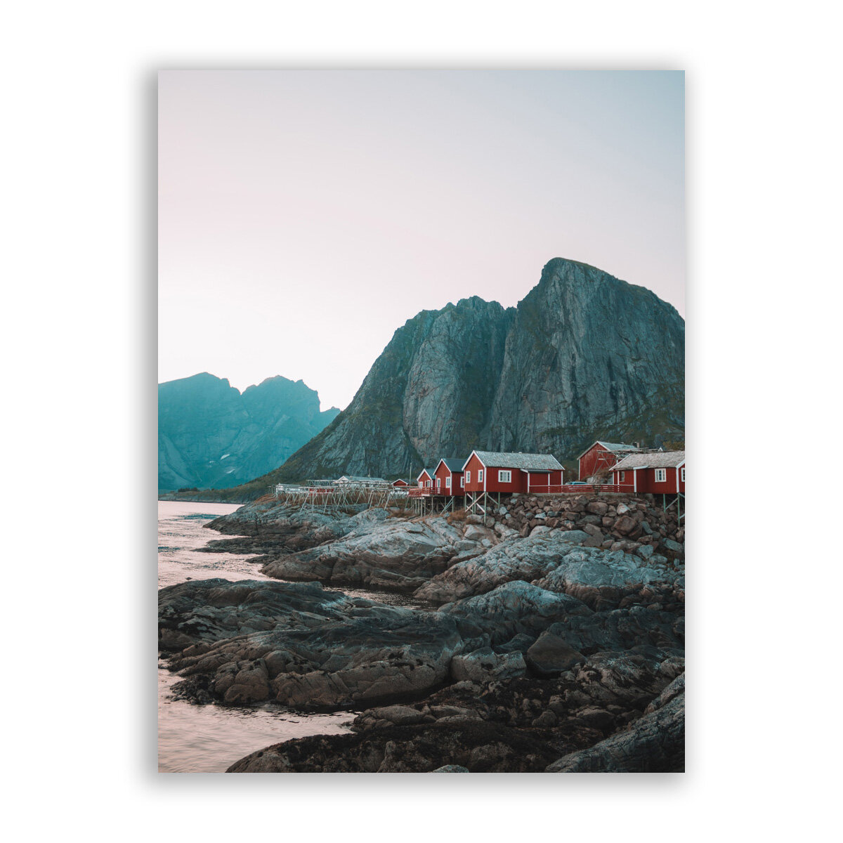 Постер, плакат на бумаге / Природа Норвегии - Горы / Размер 30 x 40 см