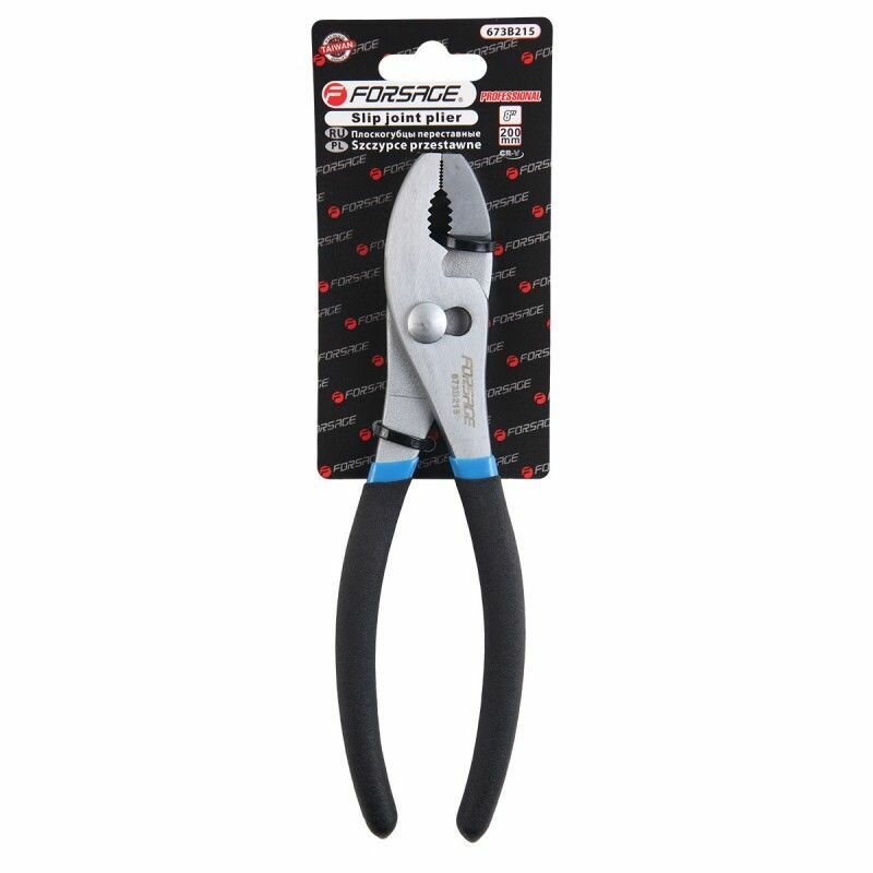 Пассатижи переставные двухпозиционные 8" 200мм, на блистере Forsage
