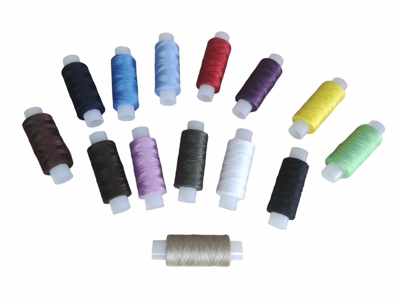 Нитки швейные синтетические ассорти 14 ШТ, 100 экстра 200 М