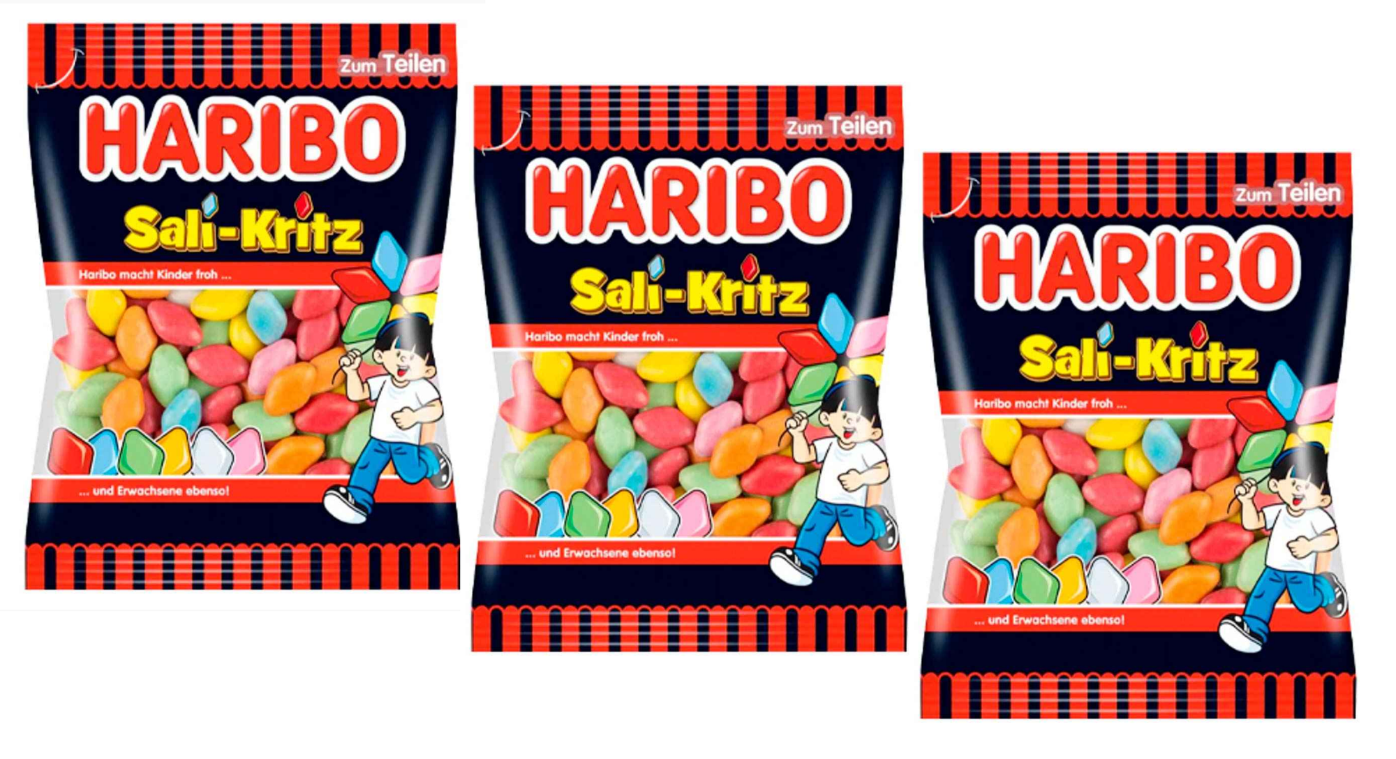 Лакричный мармелад Haribo Sali-Kritz, ( 3 шт х 160 гр)