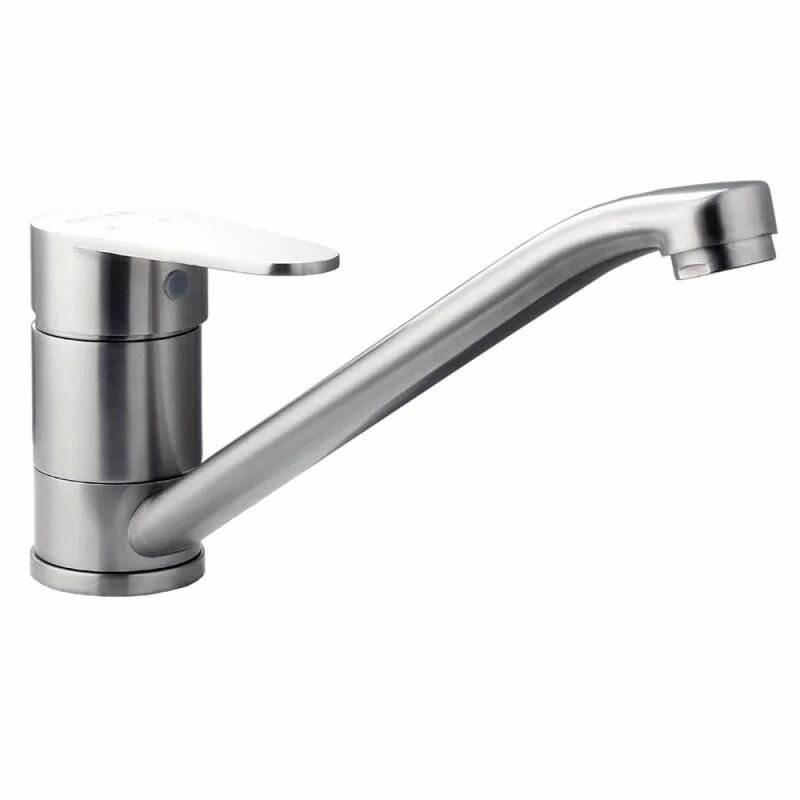 Смеситель Fashun A54205, нержавеющая сталь, поворотный излив, сатин