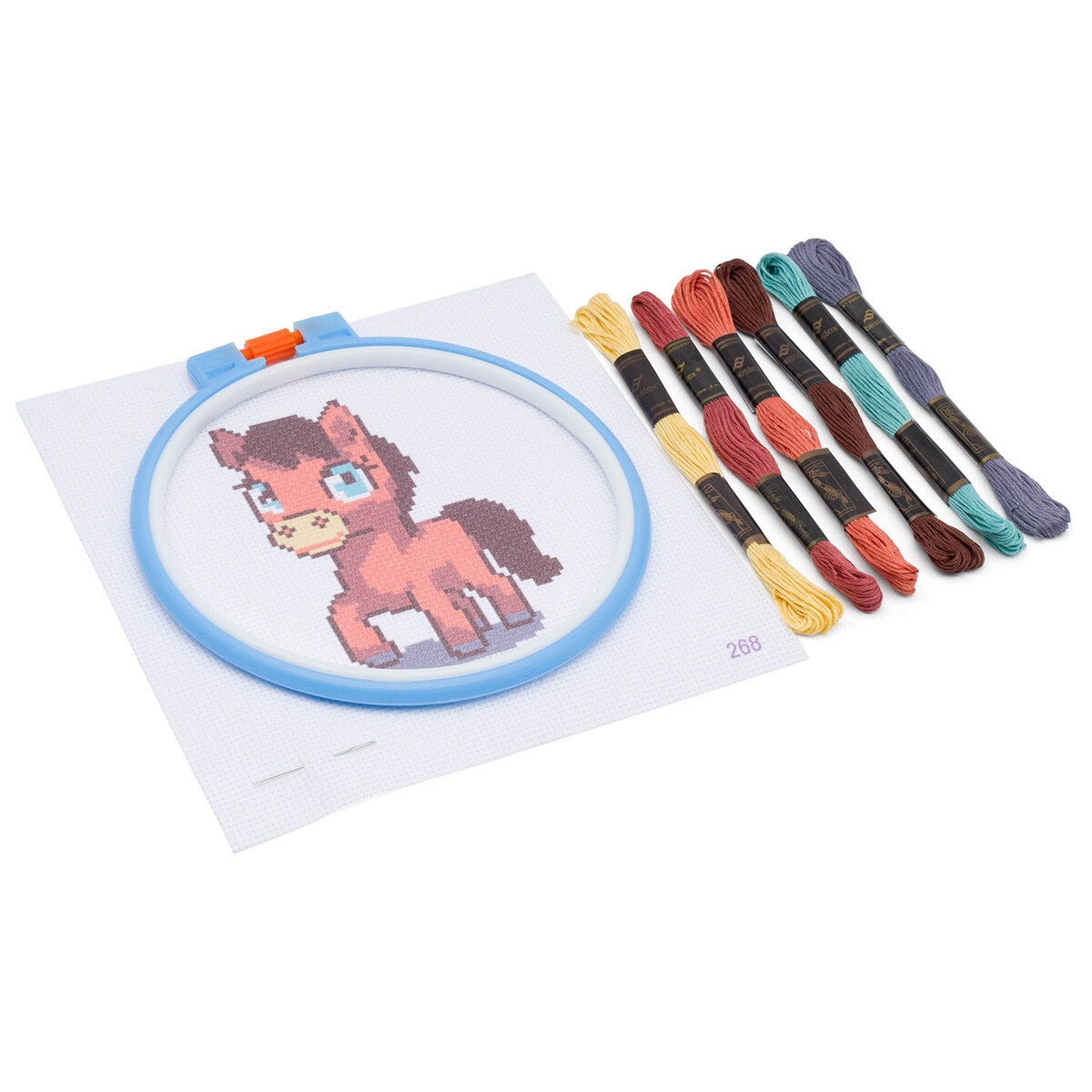 Набор для вышивания крестом Hobby&Pro Kids, 268, 'Пони' 19*18 см