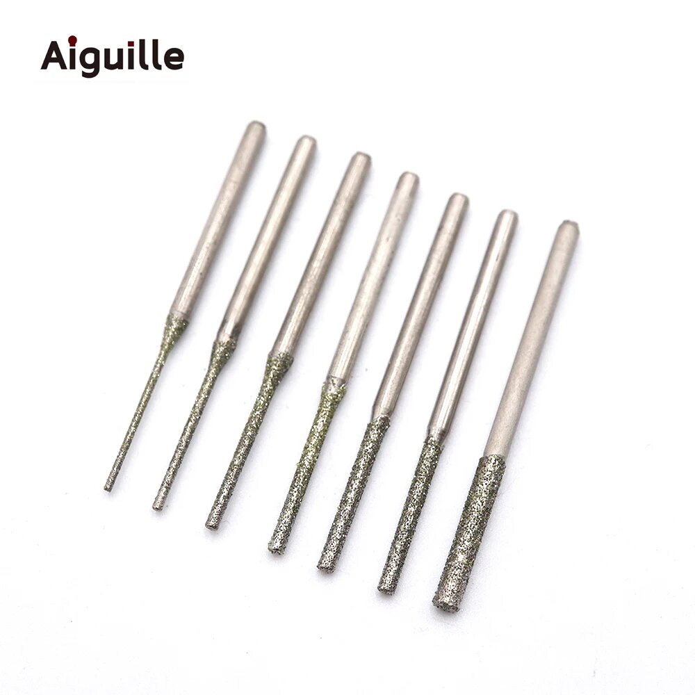 Набор алмазных насадок для шлифовки и сверления 0.8-2.5 мм, 1.2mm(10pcs)