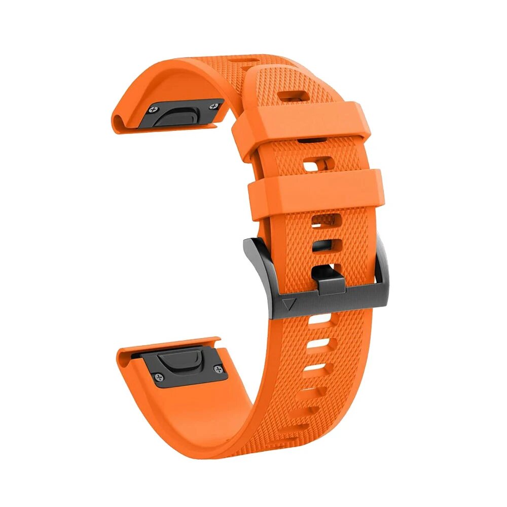 Оранжевый силиконовый ремешок EasyFit 22 мм для Garmin