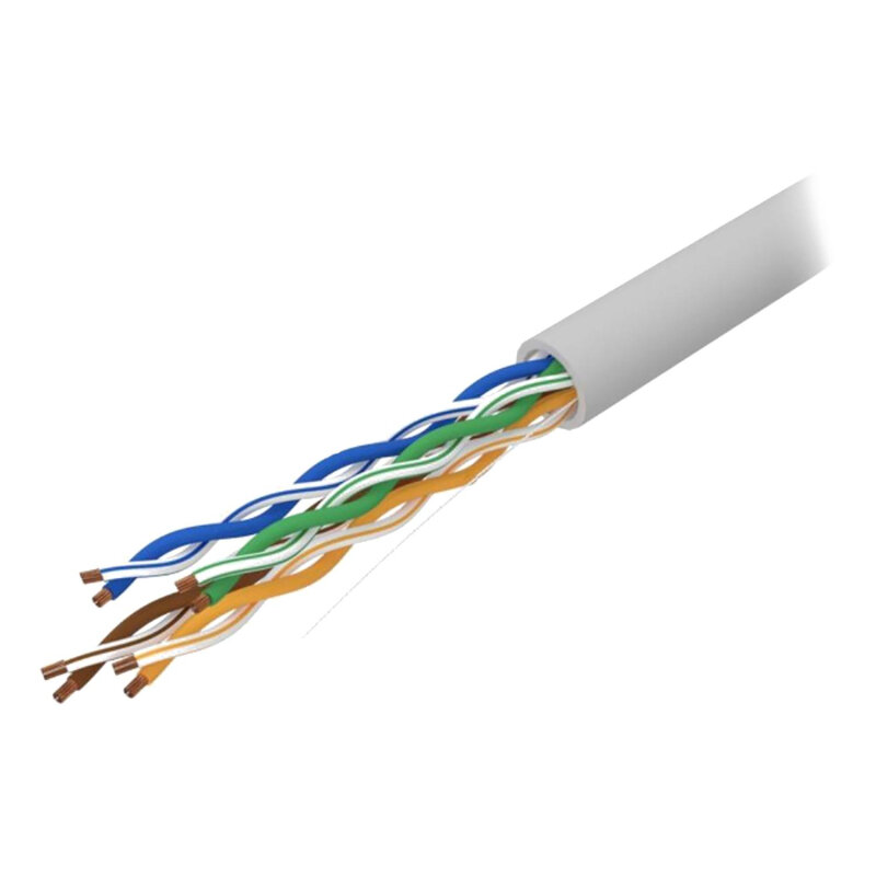 Витая пара (PROCONNECT (01-0052) U/UTP, категория 5E, PVC, 4PR, 24AWG, внутр, серый, 305 М)