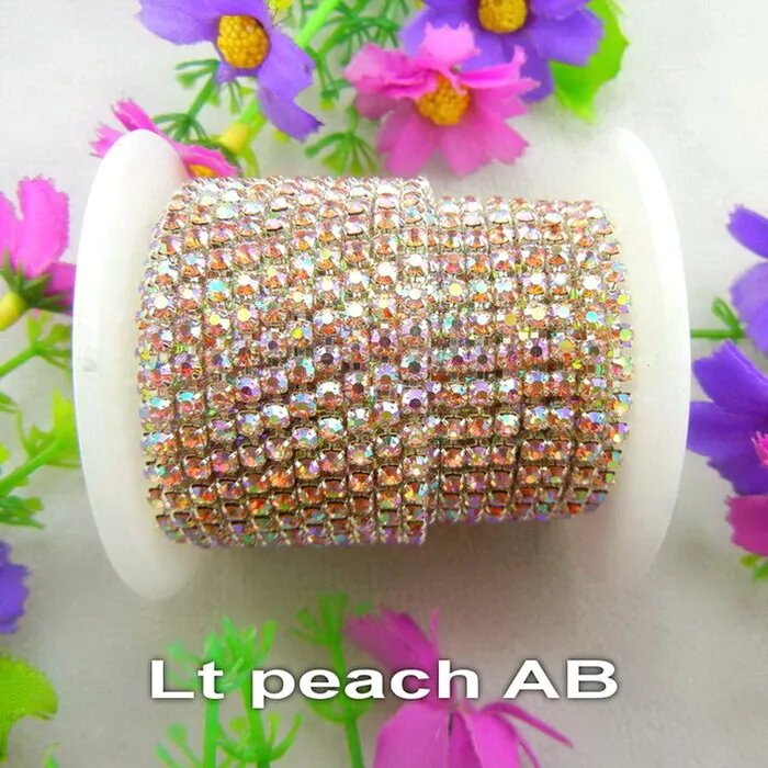 Стразы SNCRYSTAL хрустальные серебристые AB цвета SS6-SS12