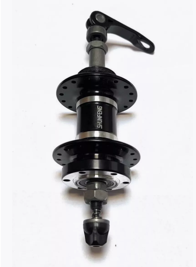 Втулка заднего колеса SF-A236R, алюминий, с эксцентриком, под 6 болтов