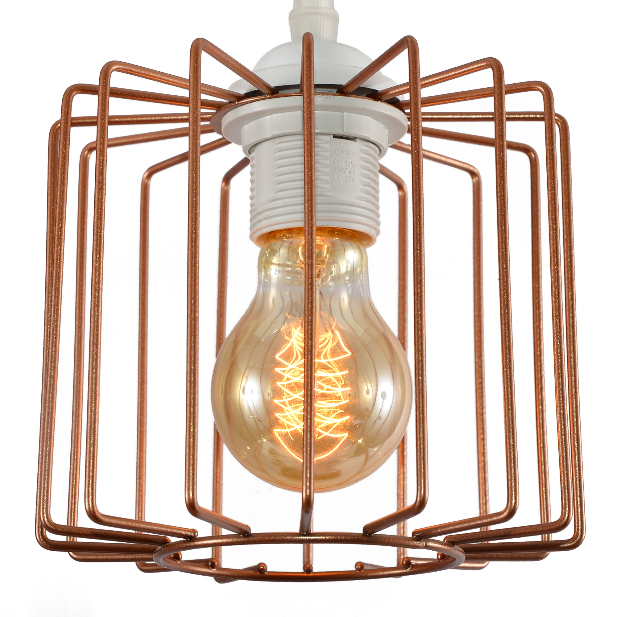 Абажур Мультисвет 580-16, металлический, E27, медный, 15 см