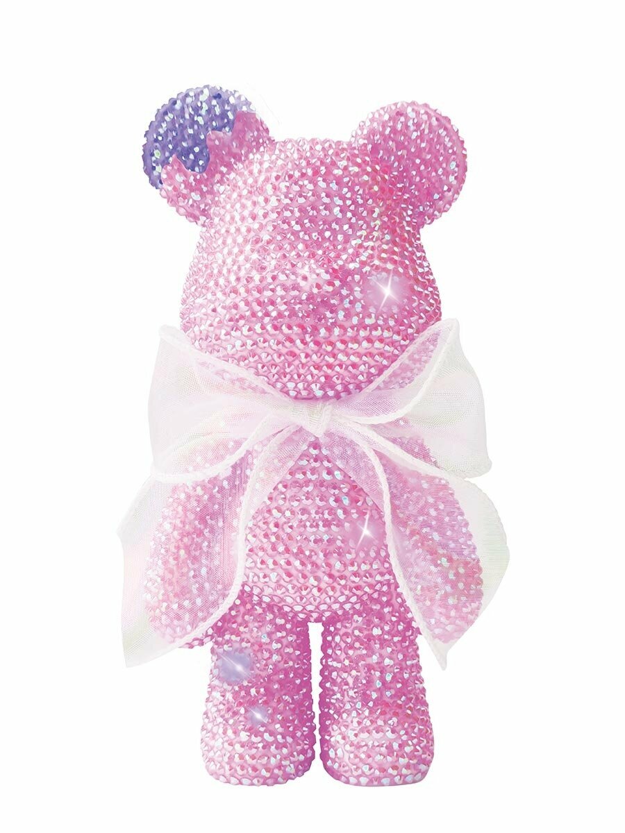 Алмазная мозаика Fun and Done, "Мишка" MM77014, розовая, 21 см