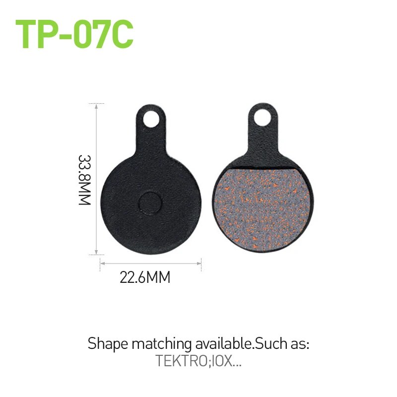 Гидравлические тормозные колодки для горных велосипедов SHIMANO SRAM AVID Черный, 2pair TP-07C