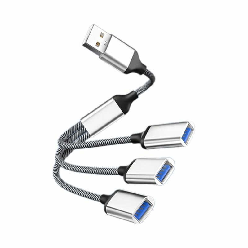 USB-разветвитель OTG Y-кабель папа-3 гнезда 2,0 конвертер многопортовый расширитель-концентратор сплит-адаптер