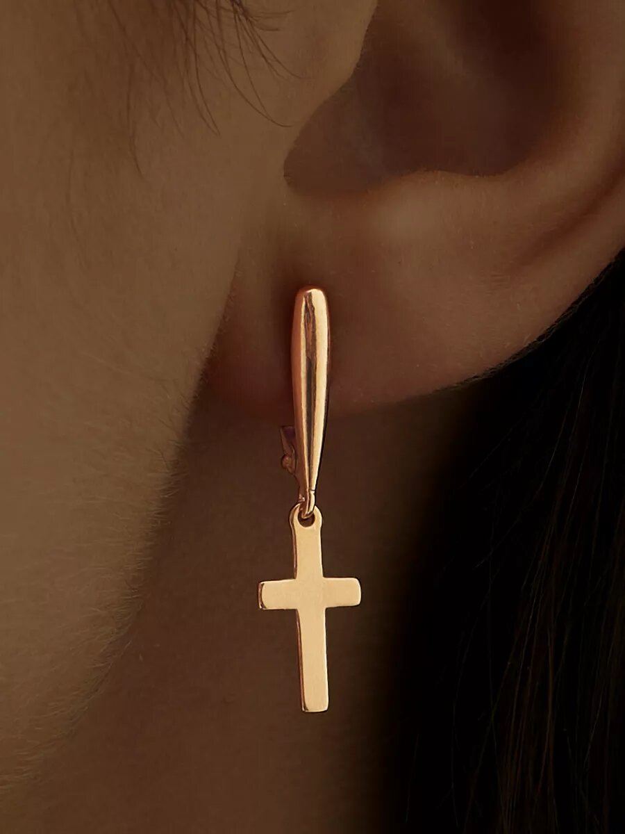 Серьги с подвесками, серебро, 925 проба, золочение