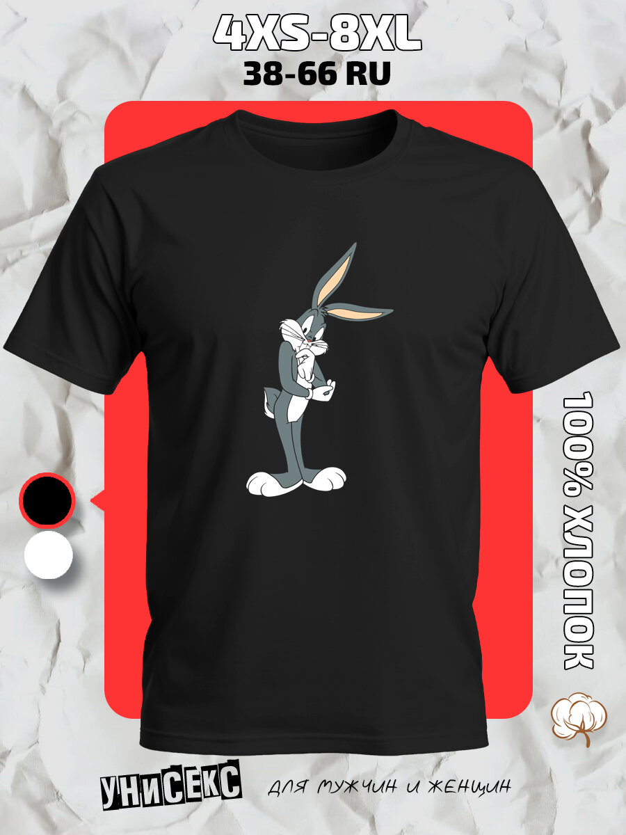 Футболка с принтом Багз банни bugs bunny