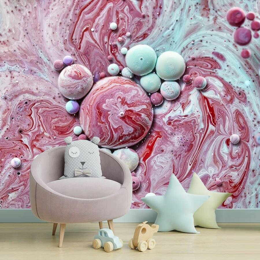 Фотообои Красочные пузыри 9-1409-S-Флекс 270 x 200 см (ВхШ) Бесшовные, флизелиновые, влагостойкие обои