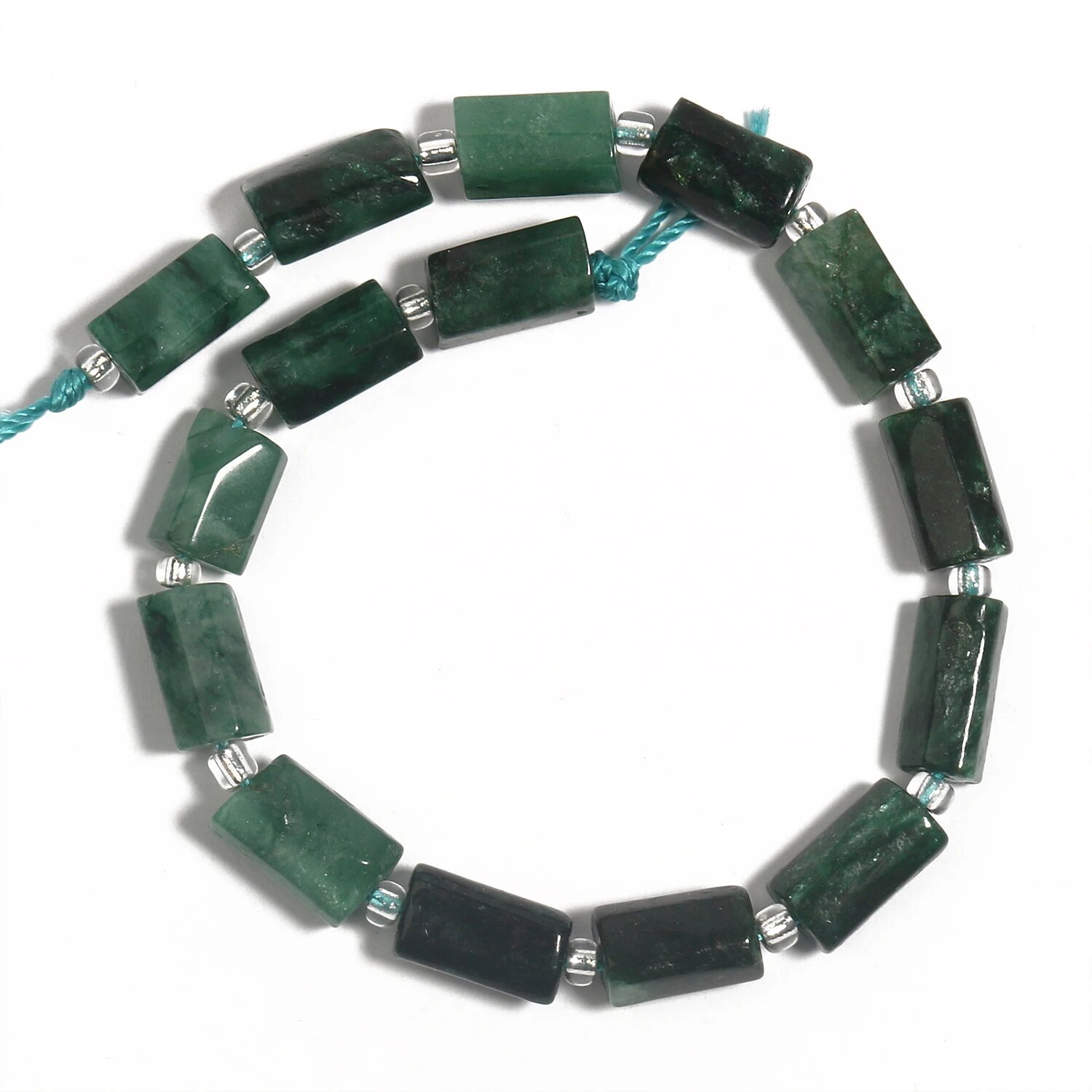 Черный турмалин, бусины, NPCXSZ Изумрудный, Emerald